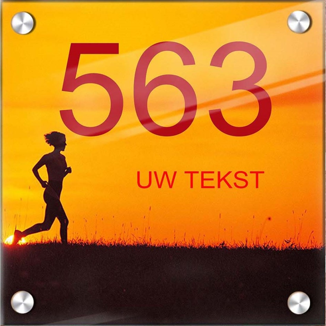 Huisnummer kopen - Hardlopen design